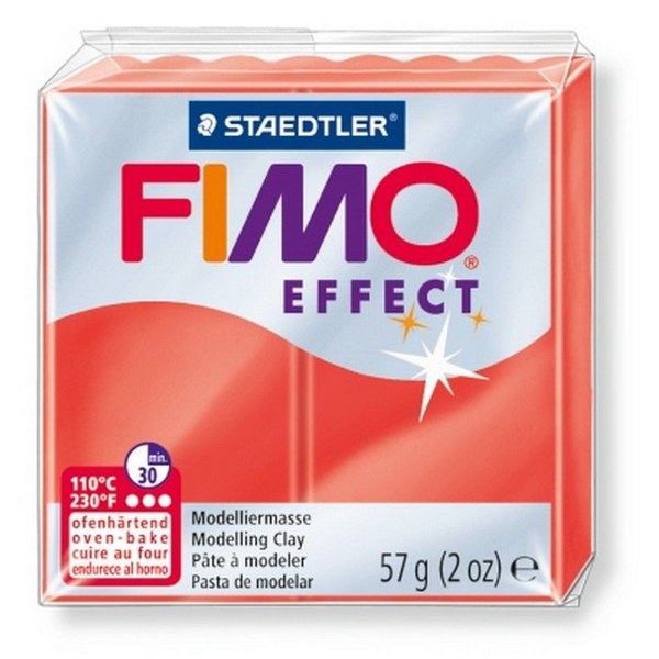 Staedtler FIMO EFFECT 8020-204 PROVIDNA CRVENA