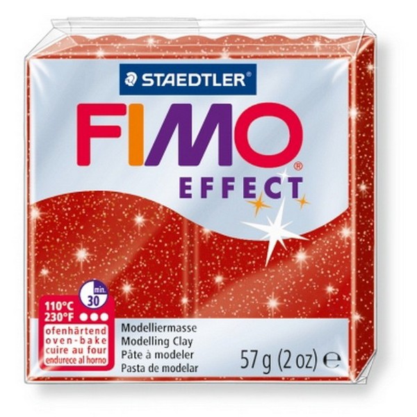 Staedtler FIMO EFFECT GLITER CRVENA 8020-202