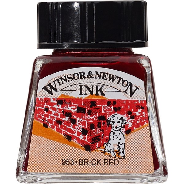 Winsor&Newton WN INK 14ML BRICK RED