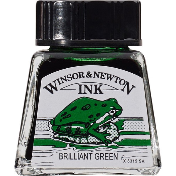 Winsor&Newton WN INK 14ML BRILL GREEN