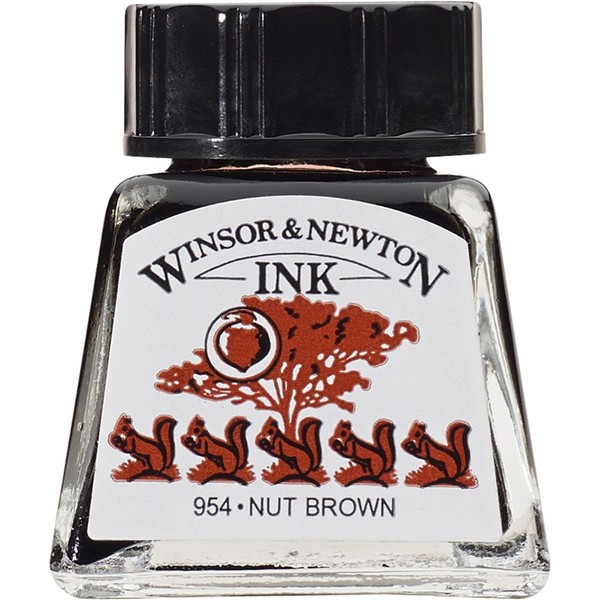 Winsor&Newton WN INK 14ML NUT BROWN