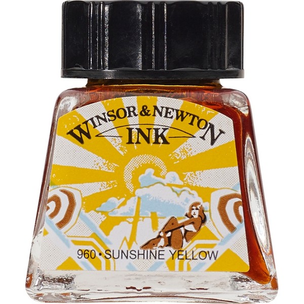 Winsor&Newton WN INK 14ML SUNSHINE YELL