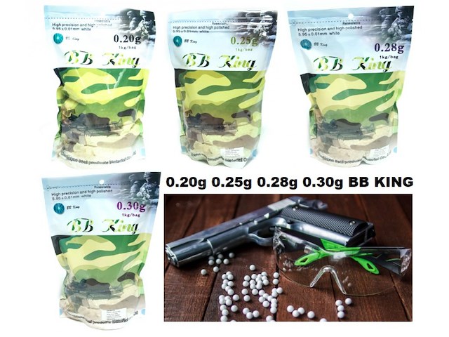 Airsoft Kuglice BB King 6 mm Plasticne