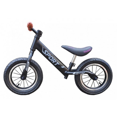 Balance Bike 751 Bicikl bez pedala za decu Crni