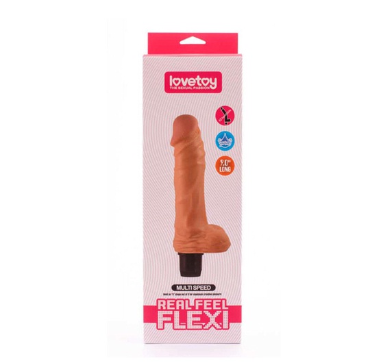 Love toy realistični silikonski vibrator sa testisima, LVTOY00026