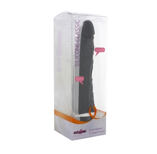 Seven creations klasičan crni silikonski vibrator, SEVCR01399