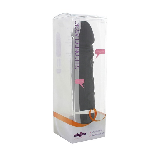 Seven creations crni vibrator od kvalitetnog silikona, SEVCR01400