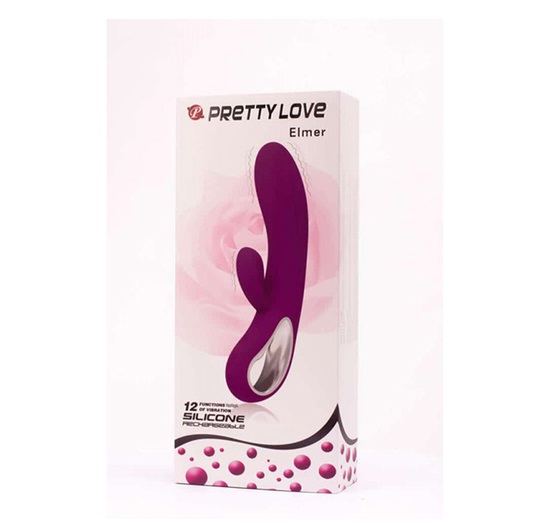 Pretty love silikonski vibrator sa dodatkom, D00967