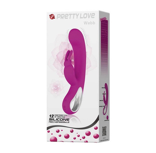 Pretty love silikonski vibrator sa zeka dodatkom, D00969