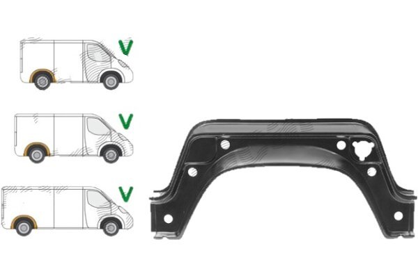 Zadnji rub 506184-5 - Mercedes-Benz 207 77-95