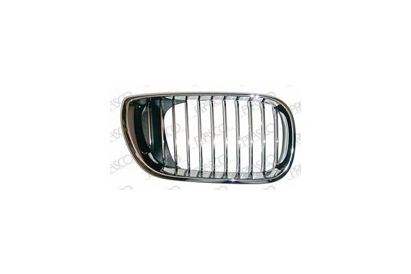 Maska (crna/hromirana) BM0202013 - BMW 3 Series (E46) 01-05, Premium, TUV Rheinland sertifikat