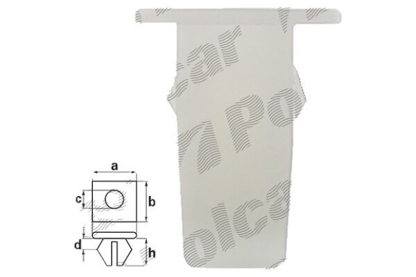 Žabiče (kopče) za pričvršćivanje 6327068 - BMW Serija 1 04-13