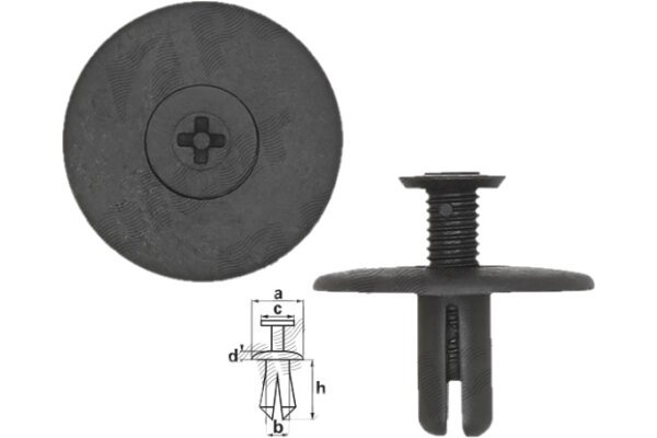 Žabiče (kopče) za pričvršćivanje 2078295 - Citroen C-Crosser 07-