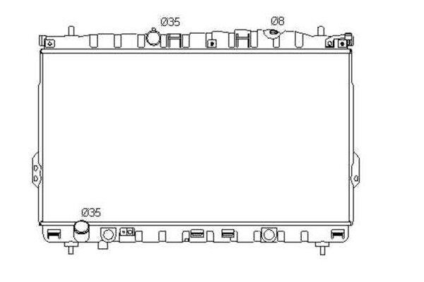 Hladnjak vode 407508-1 - Hyundai Trajet 00-08