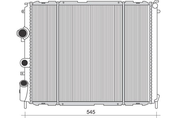 Hladnjak vode 601508-3 - Renault Clio 98-12