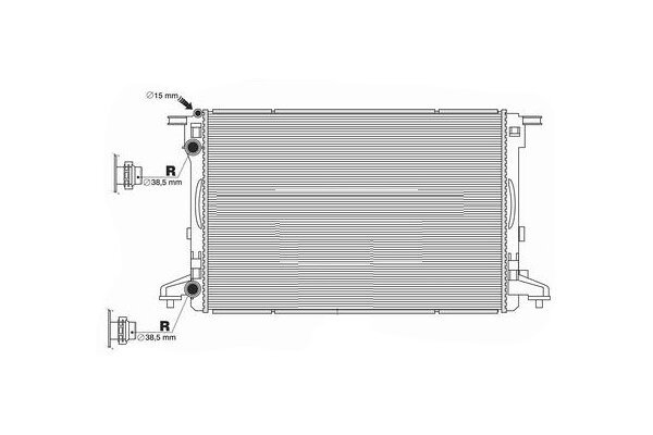 Hladnjak vode 13D2083X - Audi A4 15-