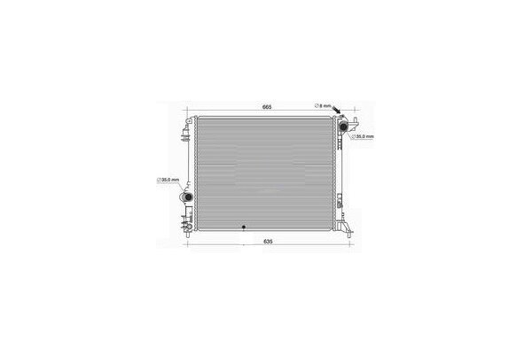 Hladnjak vode 60C3082X - Renault Megane 16-