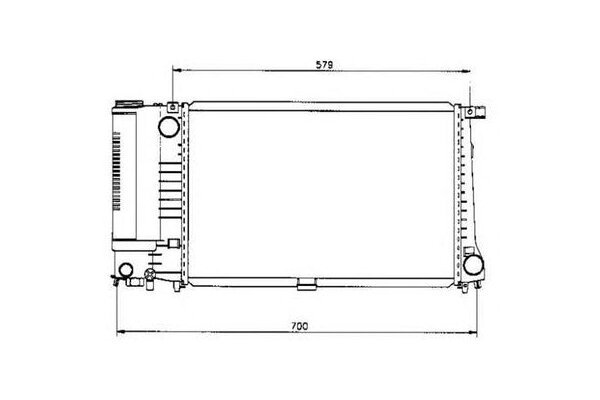 Hladnjak vode 201508A01 - BMW Serije 5 88-95