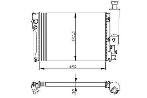 Hladnjak vode 574508-3 - Peugeot 405 87-96