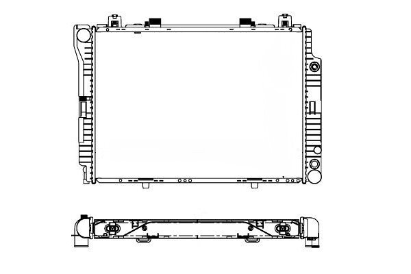 Hladnjak vode 502408-5 - Mercedes-Benz Razred CL 93-96