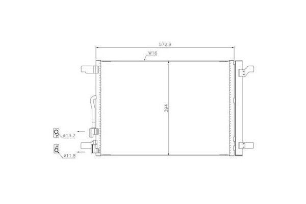 Kondenzator klime 13C1K8C2S - Audi A3 12-