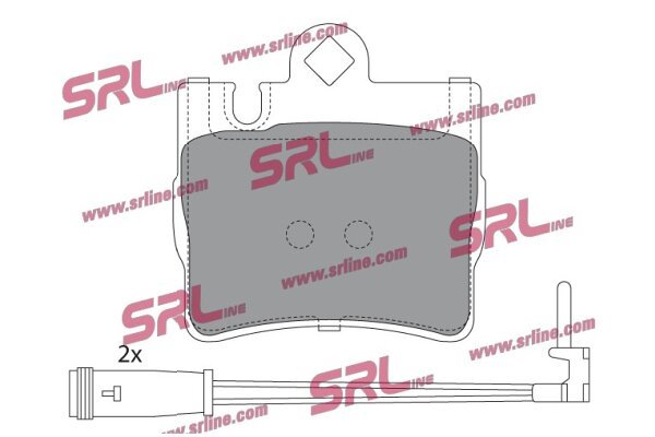 Zadnje kočione pločice S70-1499 - Mercedes-Benz Razred S 98-06