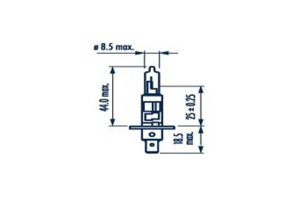 Sijalica Narva H1 12V/55W, Range Power - NAR48630SET (plava, 2 komada)