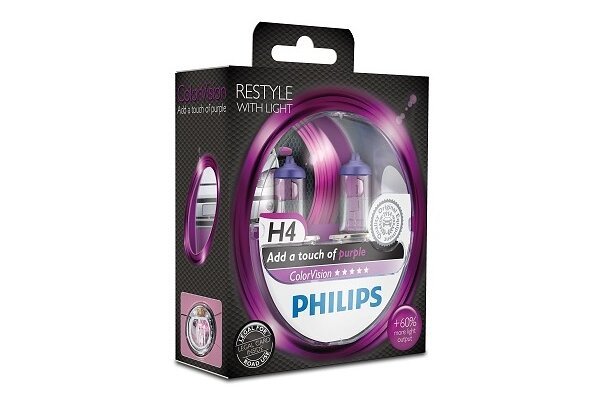 Sijalica Philips H4 ColorVision Purple - PH12342CVPPS2 (2 komada)