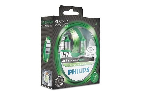 Sijalica Philips H7 ColorVision Green - PH12972CVPGS2 (2 komada)