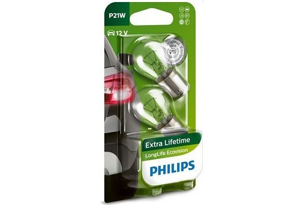 Zadnja sijalica P21W Philips - PH12498LLECOB2 (2 kosa)