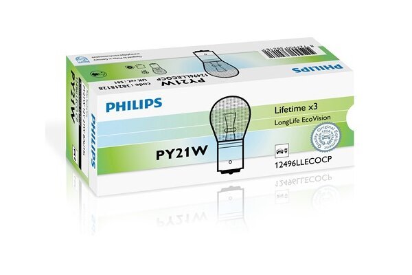 Sijalica PY21W Philips LongLife EcoVersion - PH12496LLECOCP (žuta)