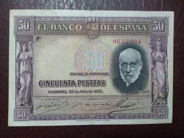 SPANIJA - 50 PESETA 1935