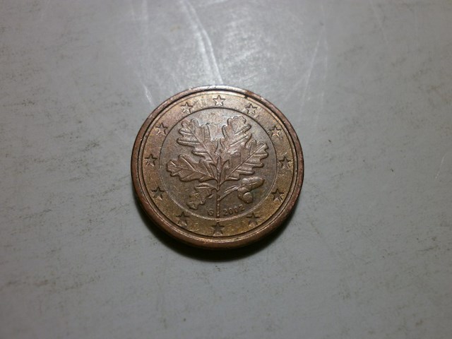 Germany 1 Euro Cent 2002 G