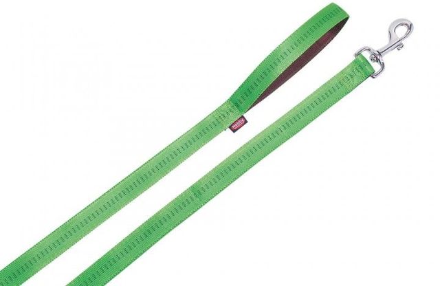 Povodac Soft Grip 120cm, 25mm zeleno braon