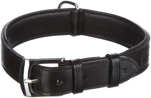 Kožna ogrlica za pse „Canduro“ crna 30mm, 55cm