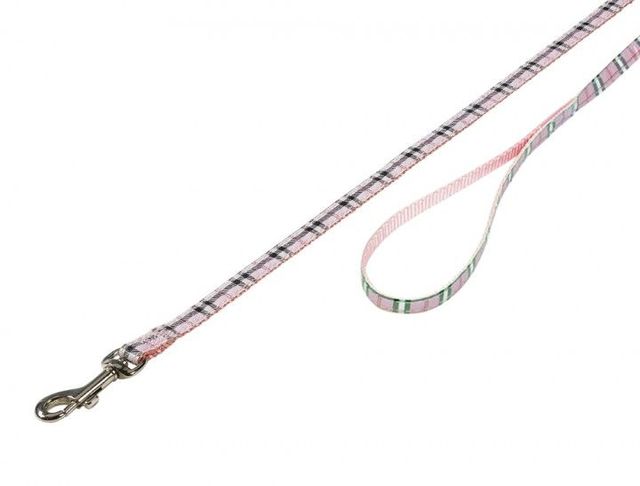 Povodac za pse karo roze 10mm 120cm