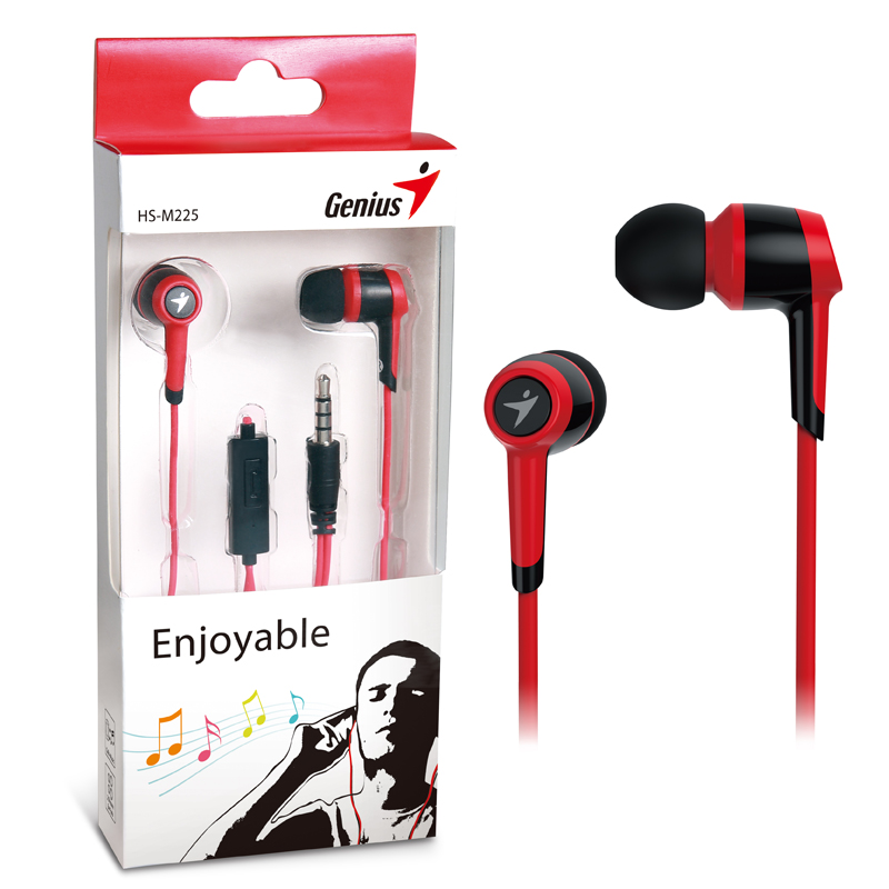 Genius slušalice sa mikrofonom HS-M225, RED – Garancija 2god