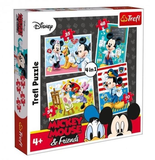Puzle MICKEY 4in1 – Trefl