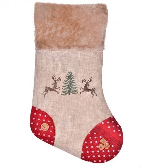 Novogodišnja ukrasna čarapa – 33 cm