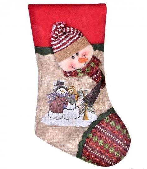 Novogodišnja ukrasna čarapa – Sneško Belić