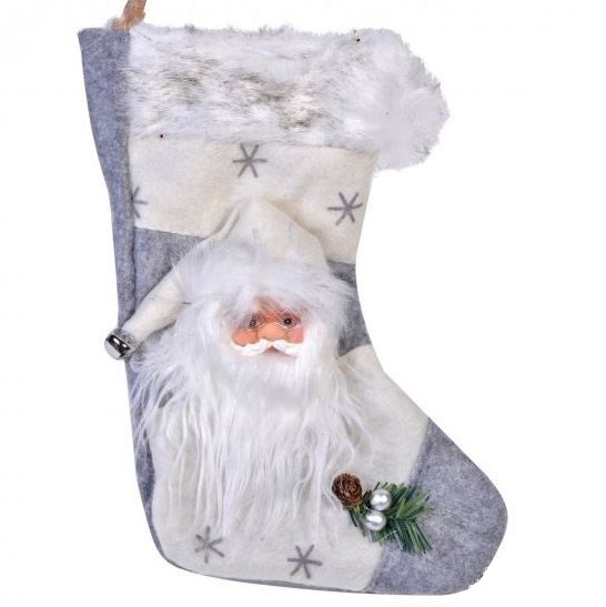 Novogodišnja čarapa – Deda Mraz 26 cm