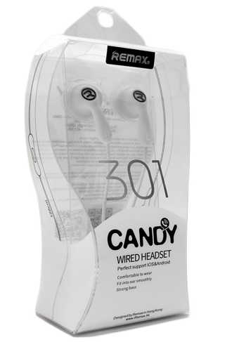 Slusalice REMAX Candy 301 bele