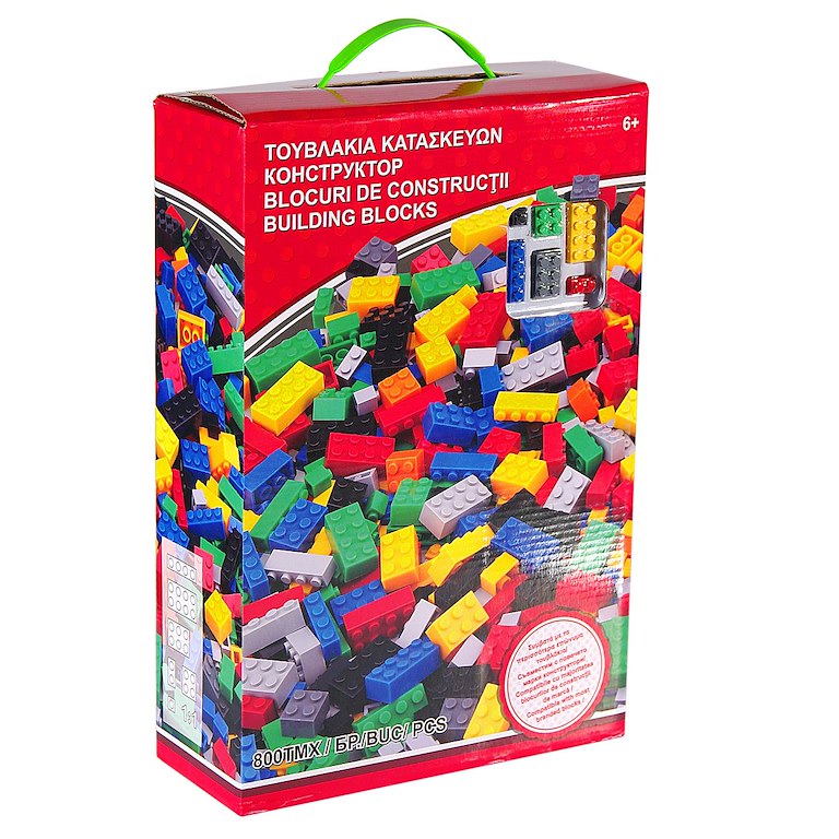800 kockica za sklapanje kao LEGO