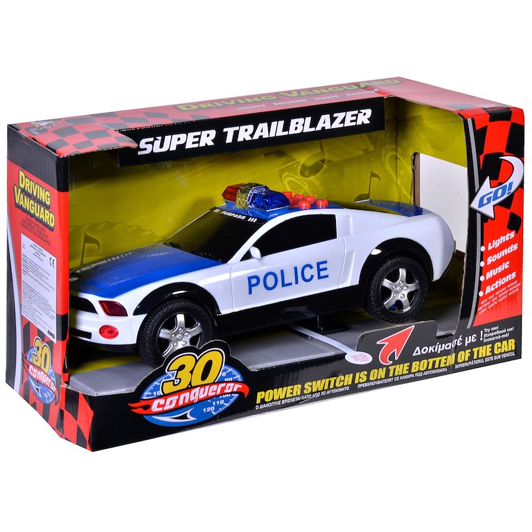 Policijsko vozilo 30cm -sa svetlima, muziko i raznoraznim zvukom