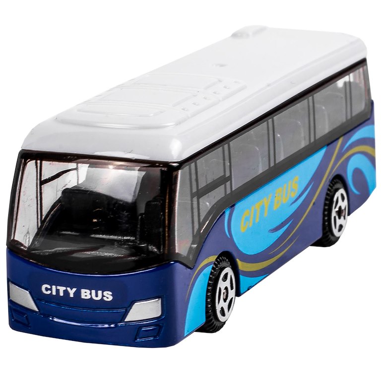 Metalni Minijaturni autobus – plavi