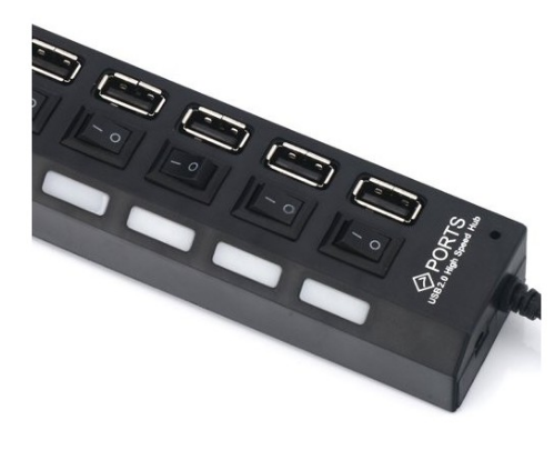 USB 2.0 HUB sa 7 prikljucka i prekidaca