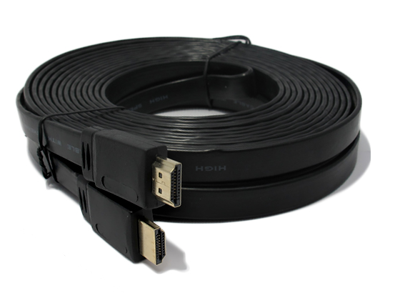 HDMI kabal na HDMI 20m FLAT crni