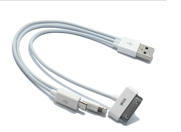 USB data kabal 3in1 (Iphone 5G/5S. MicroUSB. Tab)