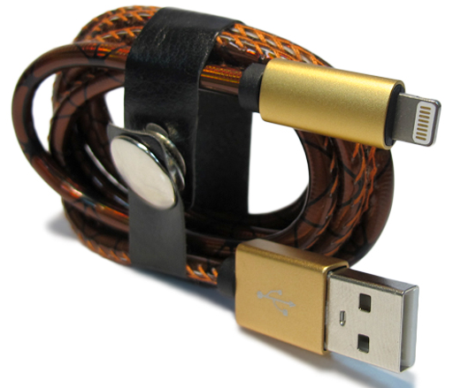 USB data kabal LEATHER safe lightning 006