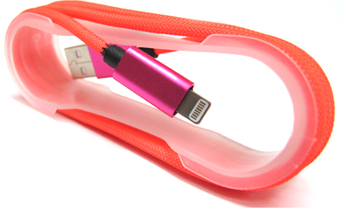 USB data kabal MREZA lightning pink